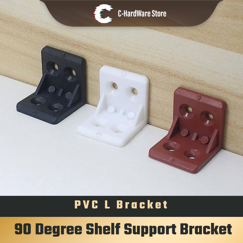 PVC L Bracket 90 Degree Shelf Support Bracket | Shopee Malaysia