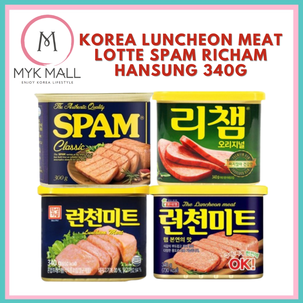 Korea Luncheon Meat Lotte Spam Richam Hansung 340g 韩国午餐肉 | Shopee Malaysia