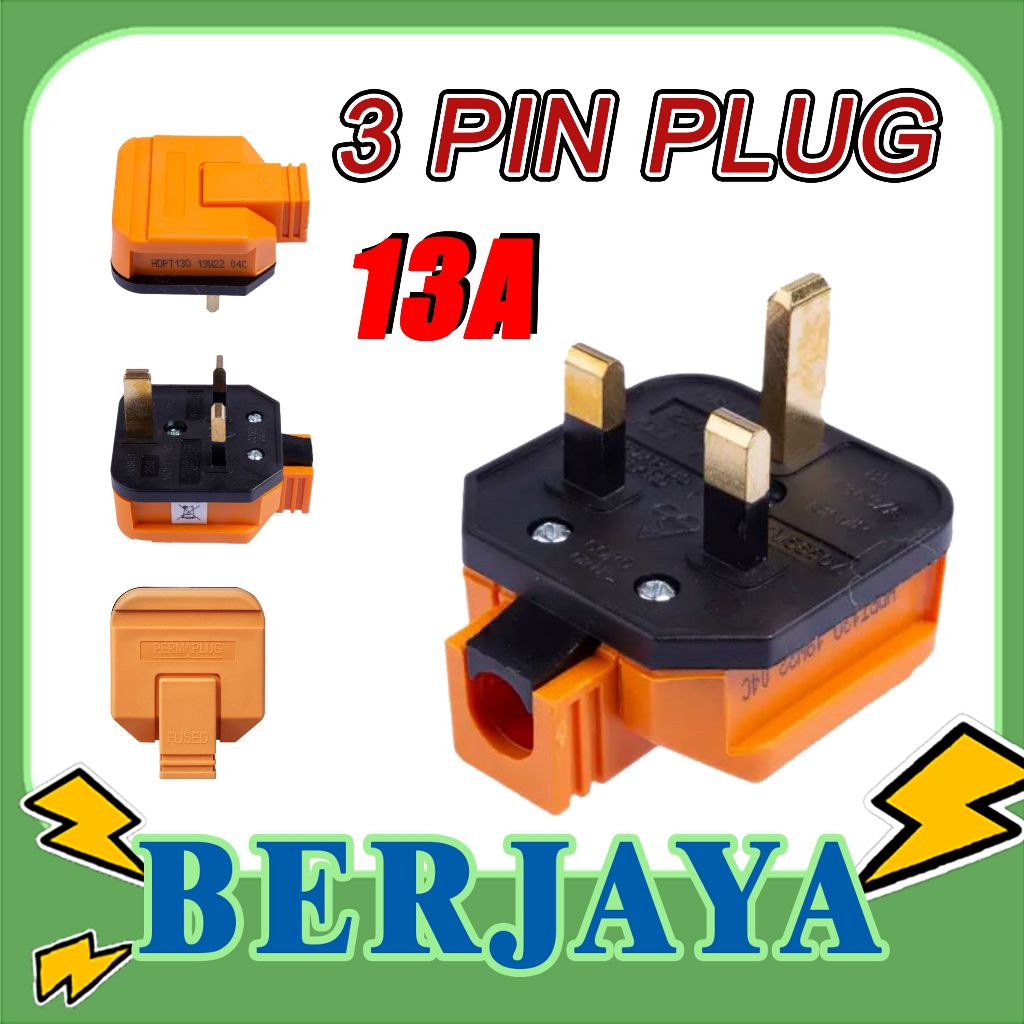 Heavy duty 3 pin socket plug Extention plug socket plug extension Soket ...