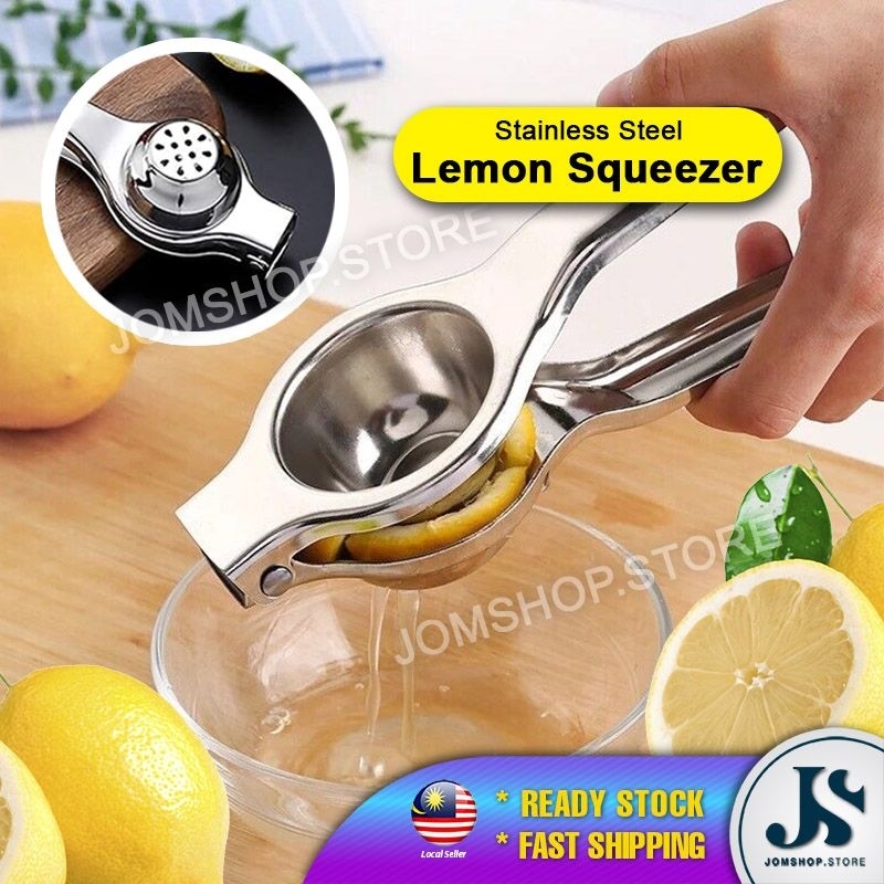 Stainless Steels Lemon Squeezer Hand Press Juicer Tools Pemerah Lemon ...