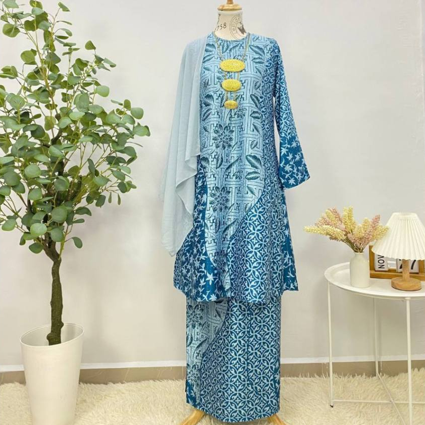 KURUNG RIAU PAHANG KAIN SUSUN TEPI/KURUNG BATIK MAHSURI PREMIUM ...