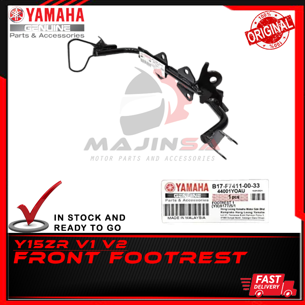 YAMAHA Y15ZR V1 V2 Front Footrest Bar 100% ORIGINAL B17-F7411-00 Besi Pemijak Depan BESI KAKI ...