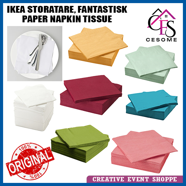 IKEA 💯Original ikea STORATARE FANTASTISK Paper Napkin Tissue Napkin ...