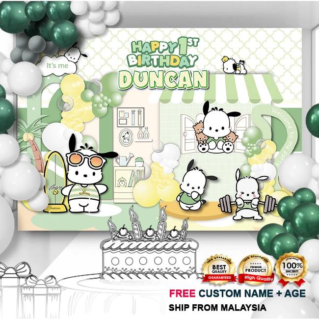 Birthday Banner / Birthday Decoration / Hari Jadi - Sanrio / Pochacco ...