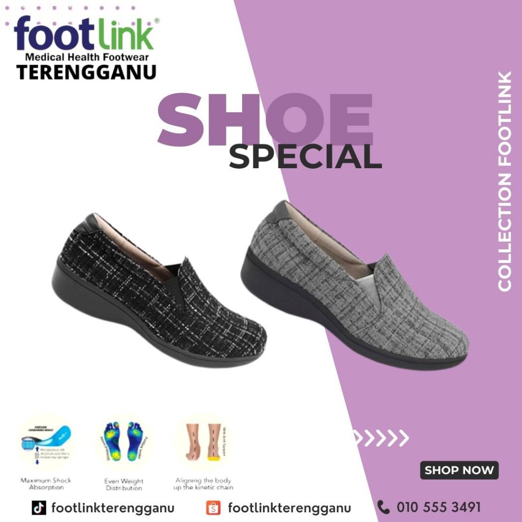 Footlink Medical Health / Women Shoe ( 60-344 , 70-344 ) | Shopee Malaysia