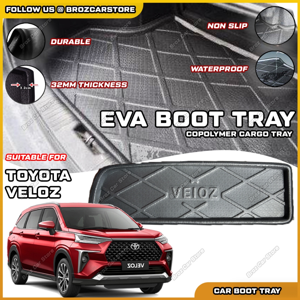 📥 For Toyota Veloz EVA Copolymer Car Veloz Boot Tray Luggage Cargo ...