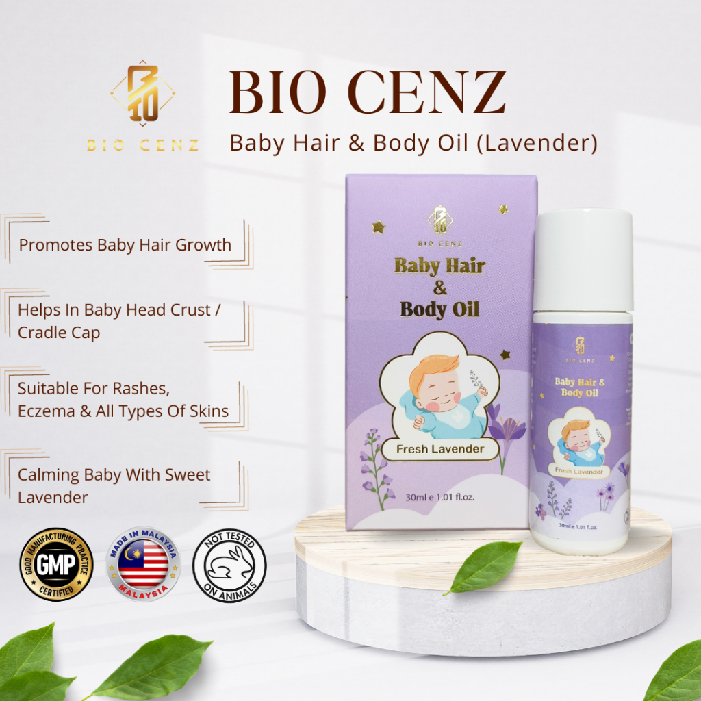 Original Bio Cenz Baby Hair & Body Oil Hair Booster Aroma - Fresh ...