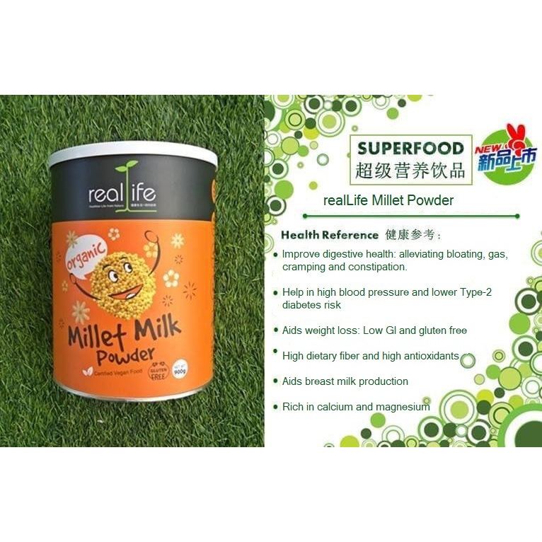 Real Life Superfood Millet Milk Powder 900G | Shopee Malaysia