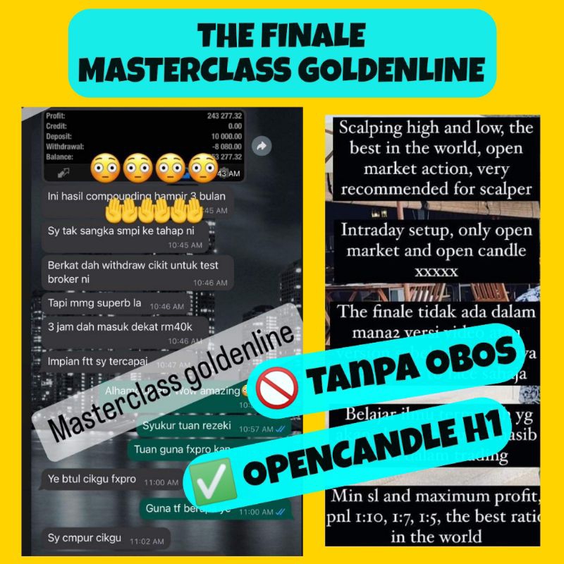 🔥GOLDENLINE THE FINALE MASTERCLASS TEKNIK OPENCANDLE GOLDENLINE ...