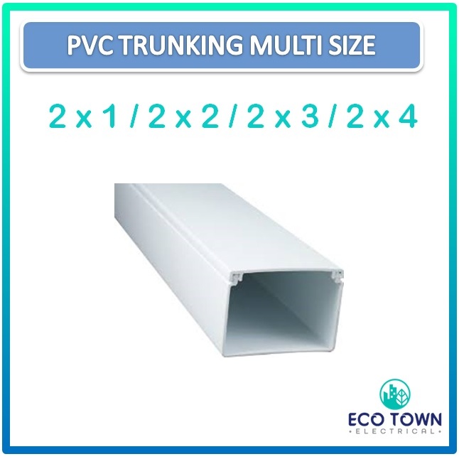 6 Kaki Big Size PVC Casing / Trunking for Wiring & Air Cond ( 2 x 1 / 2 ...
