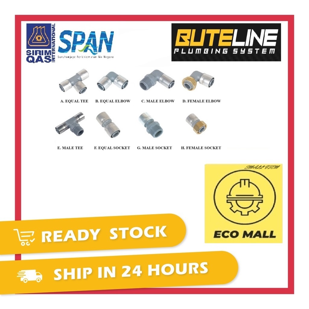 Buteline PB fittings in 18mm size are designed to withstand hot water ...