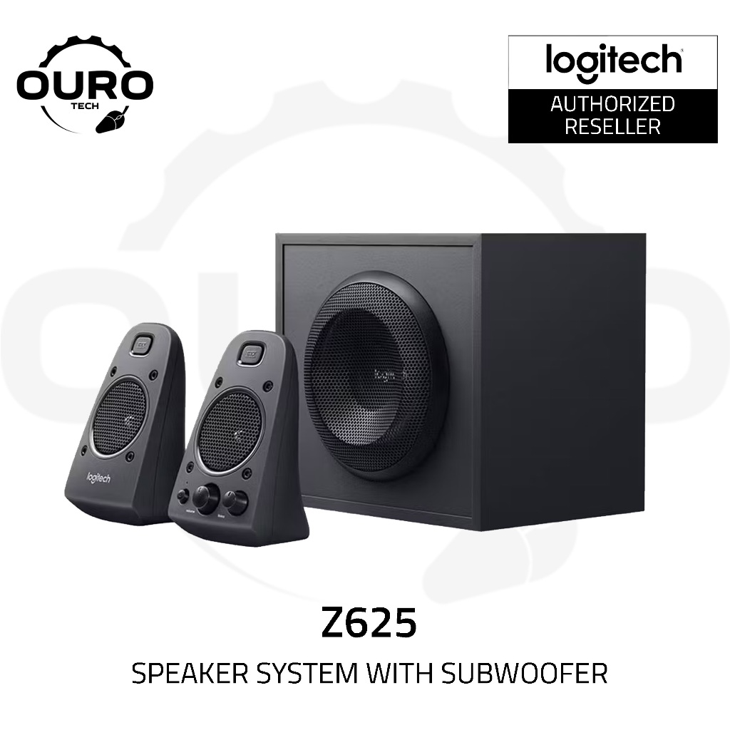LOGITECH Z625 SPEAKER SYSTEM WITH SUBWOOFER AND OPTICAL INPUT Powerful THX Sound | Shopee Malaysia