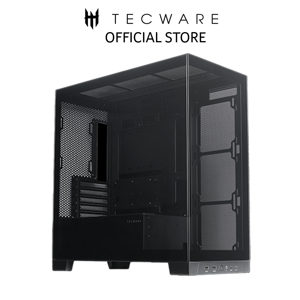 TECWARE VX90M DUAL TG M-ATX GAMING CASE - BLACK | Shopee Malaysia