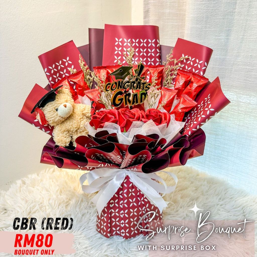 Convocation Bouquet Graduation Bouquet Gift With Graduation Bear ...