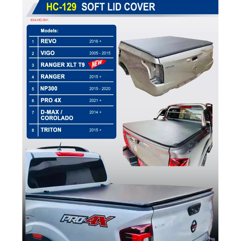 HC softlid soft lid cover Hilux Vigo Rocco Revo triton Navara np300 ...