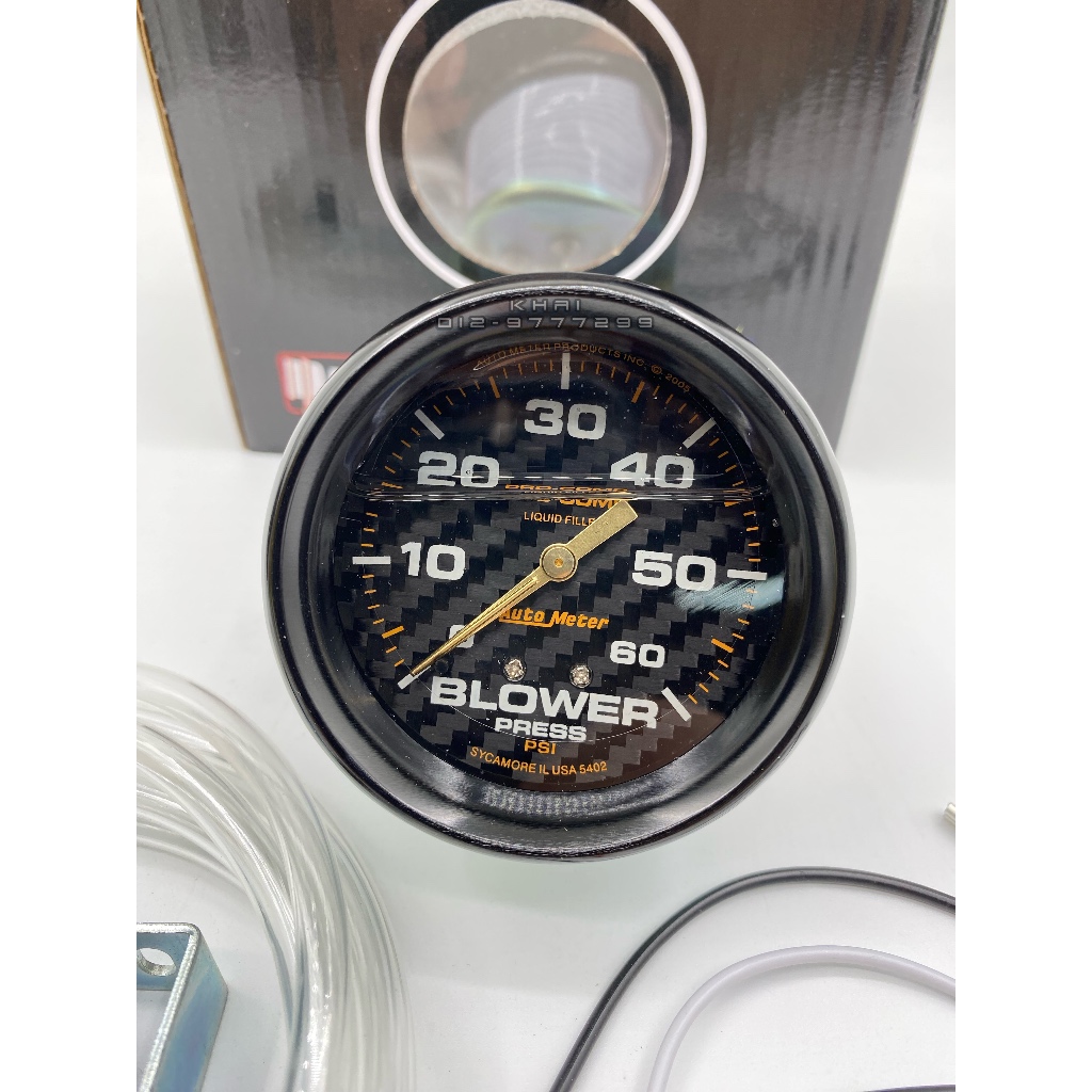 5 Colour Auto Meter Blower Boost Autometer 60Psi / 35Psi Turbo Meter ...
