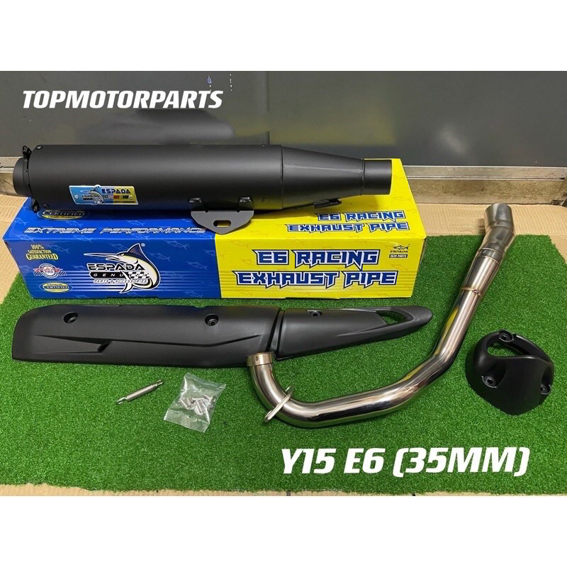 Exhaust Espada Std Cutting 100% Original Y15ZR/Y15/RS150/LC135/SRL115/SRL115FI EZXOS E4 E5 E6 E7 ...