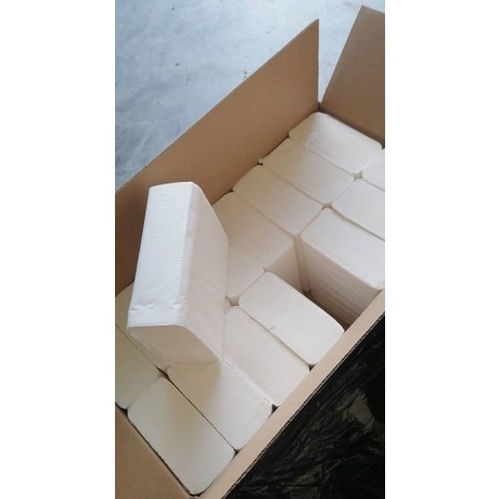(4,000 SHEETS) M-Fold Hand Towel Tissue (180mm x 220mm) - Virgin Pulp ...