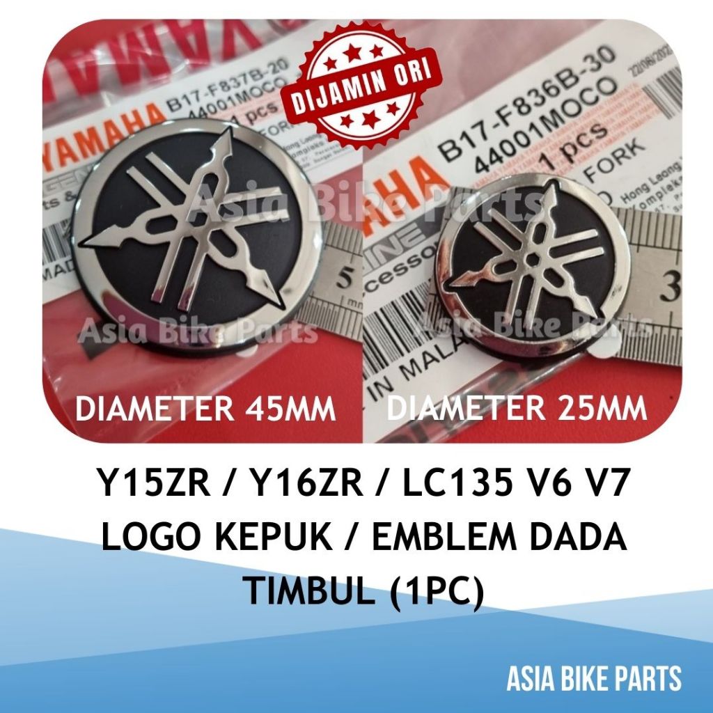 Yamaha Original Y15ZR / Y16ZR Logo Dada / LC135 V6 V7 Air Scoop ...