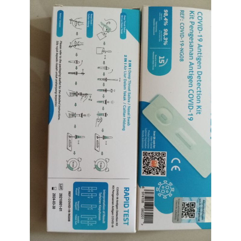 NewGene COVID 19 Antigen Detection Kit 5 Boxes,Expiry 30/3/2024 ...