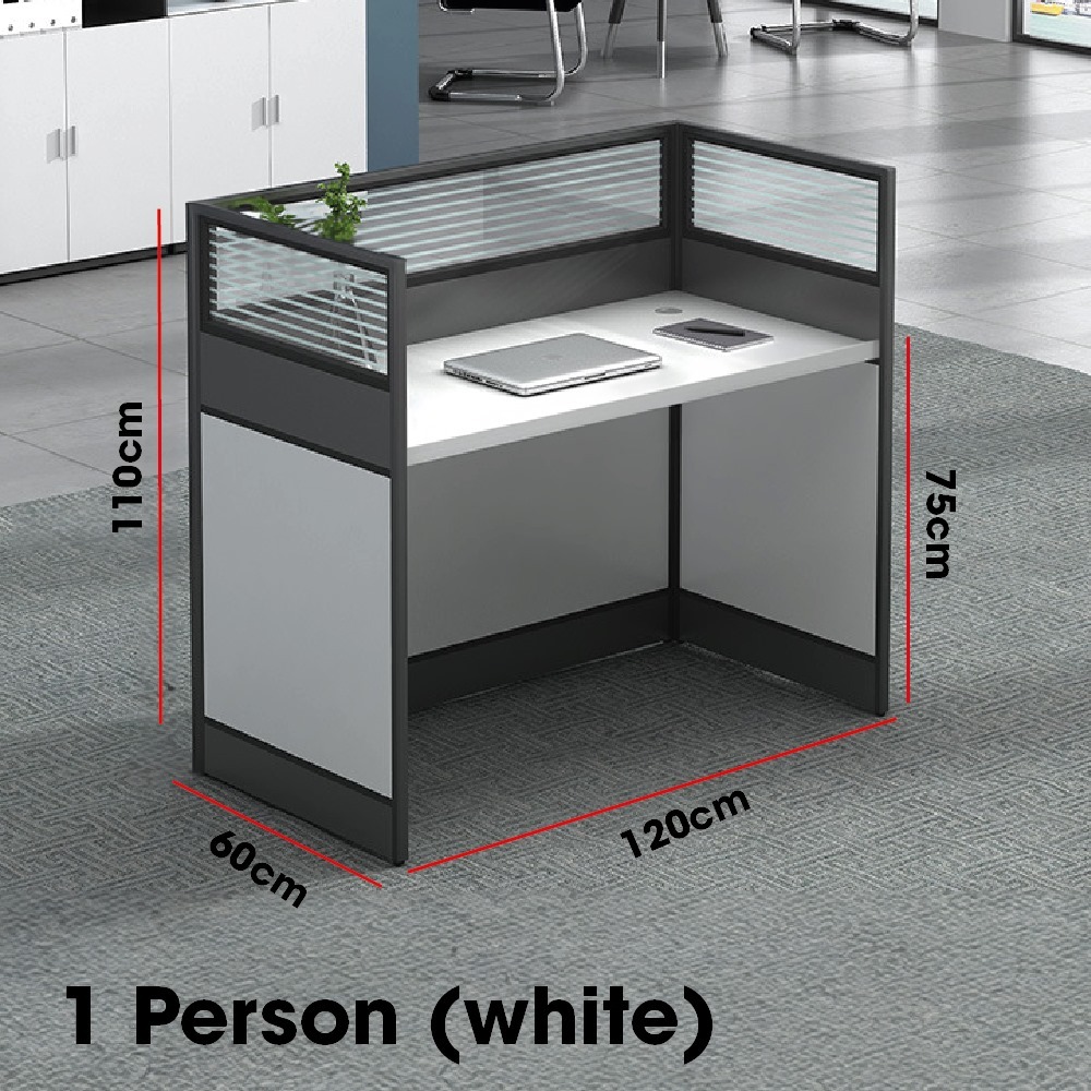 Meja Office desk Workstation Table Staff computer desk 1/2/4 /6/8 ...