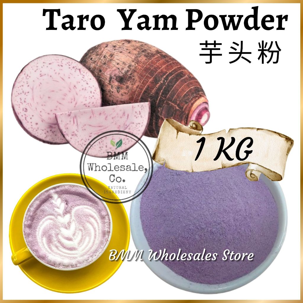Taro yam powder 1KG | original purple pure taro yam dessert milk tea ...