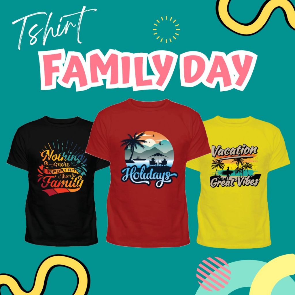 TSHIRT FAMILY DAY CUSTOM MADE READY MADE TSHIRT PRINTING | Shopee Malaysia