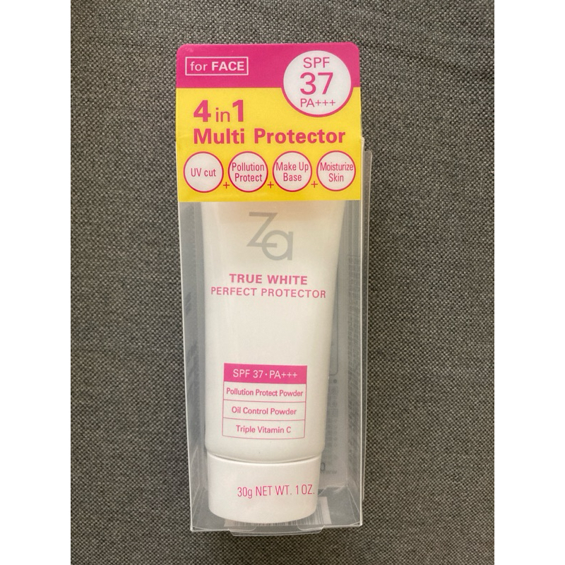 ZA TURE WHITE EX perfect protector 30g SPF37 pa+++ 4 in 1 multi protector | Shopee Malaysia