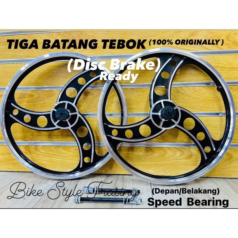 SPORT RIM BASIKAL / Alloy Sport rim / TIGA BATANG SABIT RIM / Rim ...