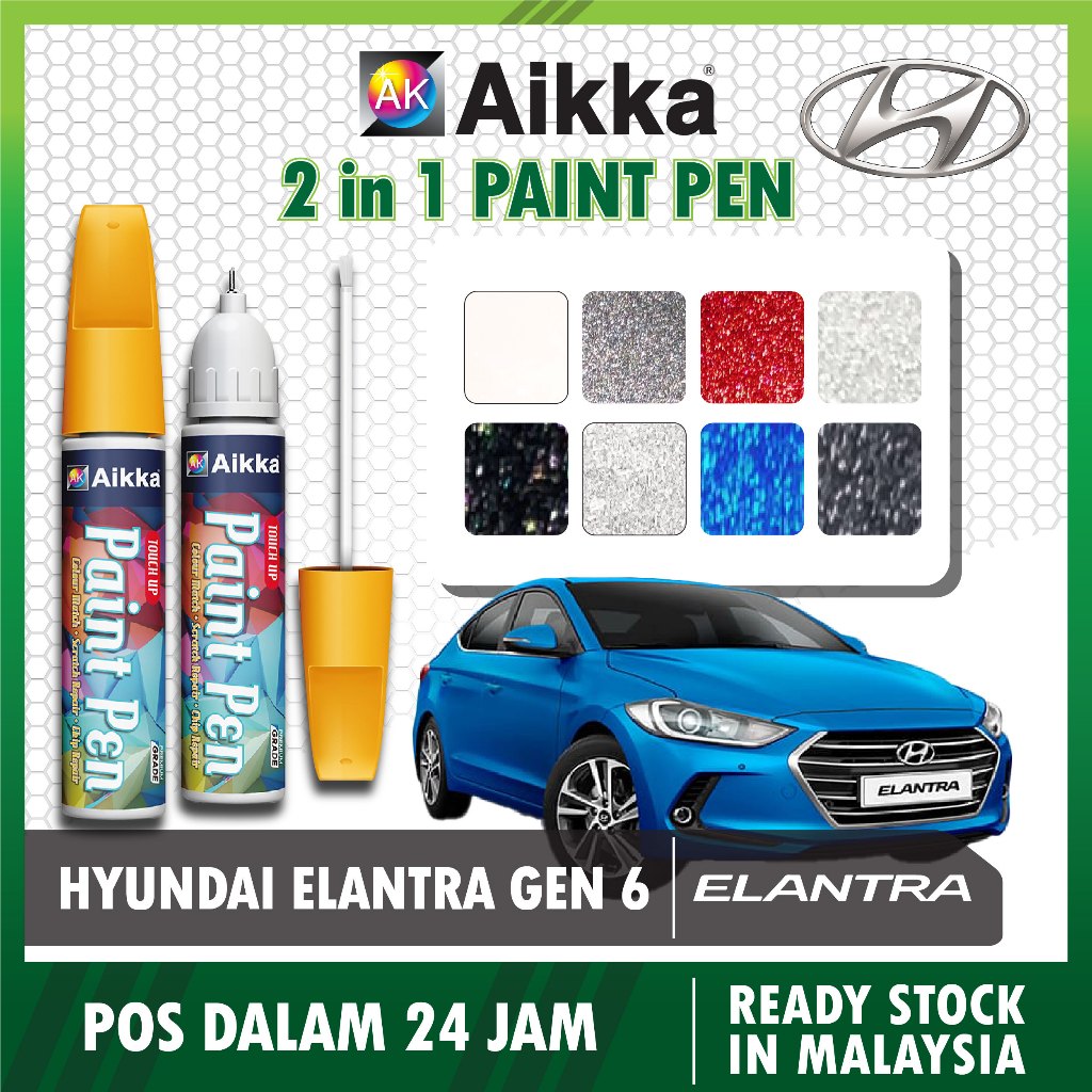 [ HYUNDAI ELANTRA GEN 6 ] Aikka Cat Pen Cat Hilang Calar 2 in 1 Touch ...