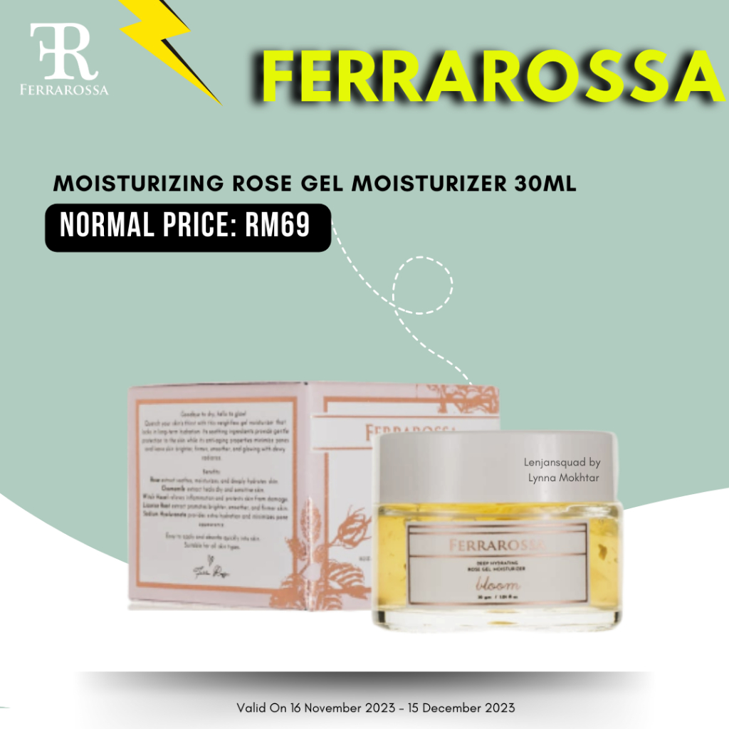 Ferrarossa Deep Hydrating Rose Gel Moisturizer 30ml | Shopee Malaysia
