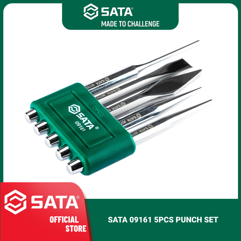 SATA 09161 5PCS PUNCH SET / PUNCH SET / PIN PUNCH / BIT PUNCH / TAPERED ...