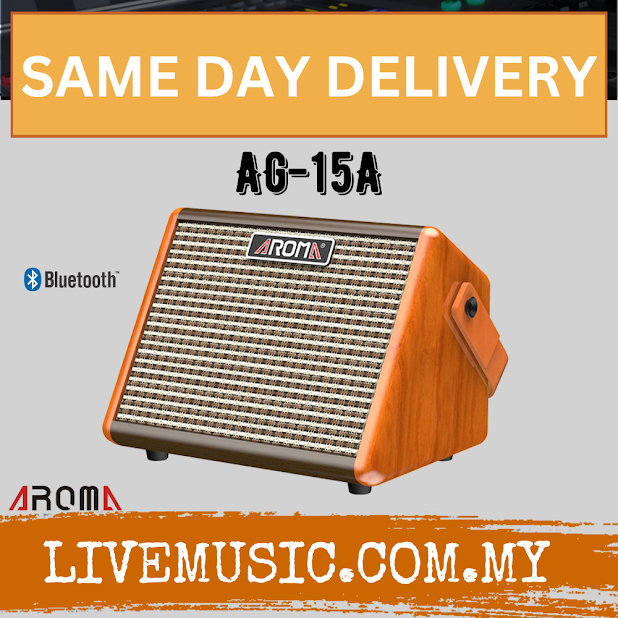 AROMA AG15A 15watt Portable Rechargeable Acoustic Amplifier ( AG-15 / AG 15 / AG15 ) | Shopee ...