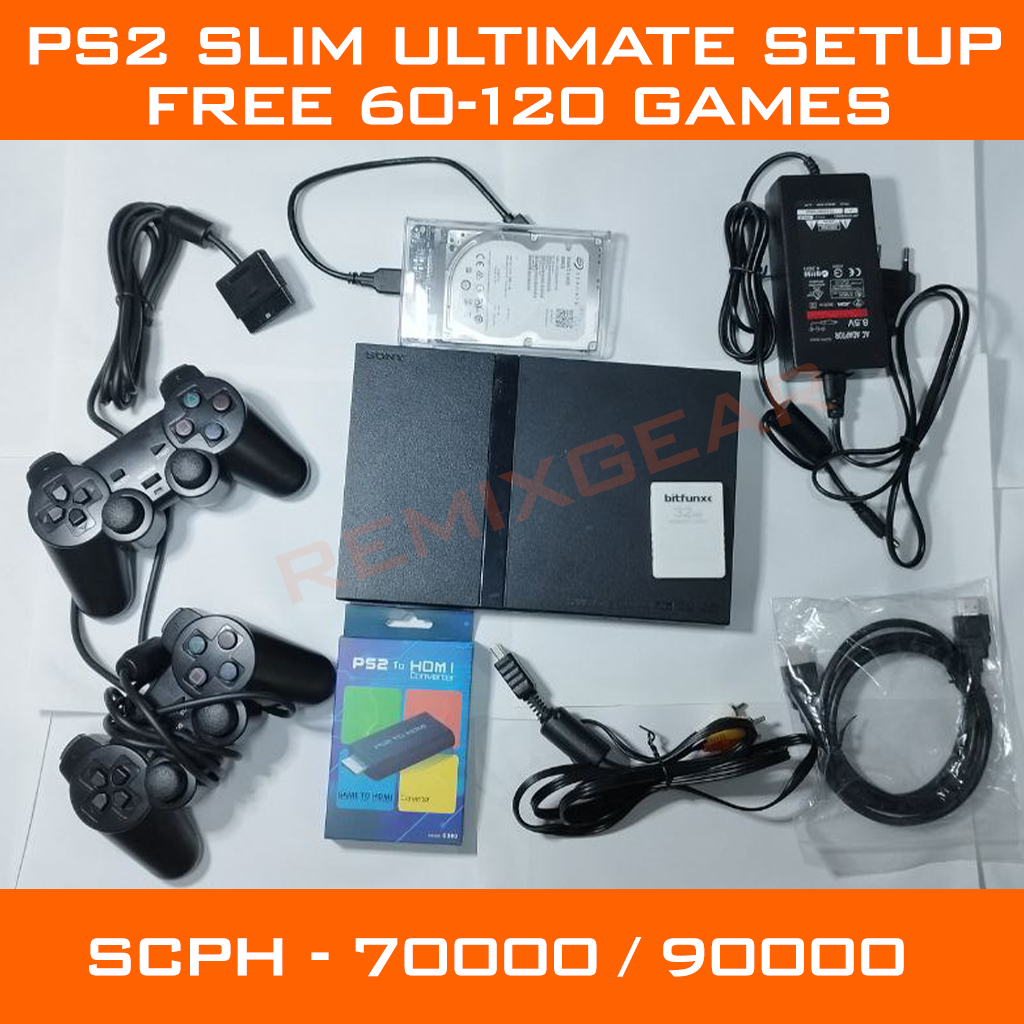 PS2 70000 / 90000 Jailbreak Mod playstation 2 slim model ultimate setup ...