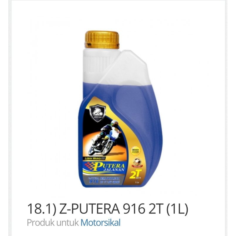 VITRON Z- PUTERA 916/999 2T (1L) | Shopee Malaysia