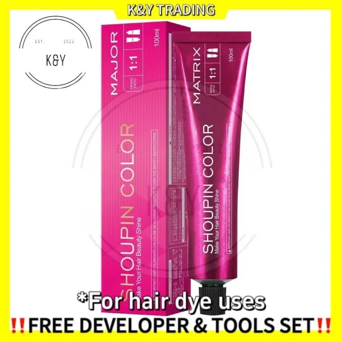 Shoupin首品 【Free Peroxide + Full set tools】Hair Dye Shoupin首品 Pewarna ...