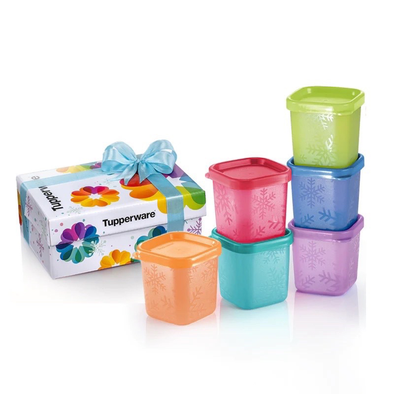 Rainbow cubes gift set tupperware | Shopee Malaysia