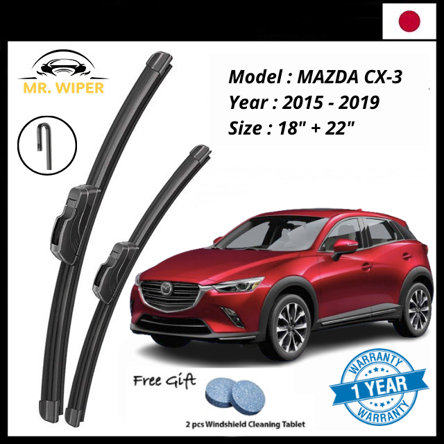 🔥MR WIPER🔥 MAZDA CX-3 CX3 (2015-2019) MR WIPER JAPAN TECHNOLOGY WIPER ...