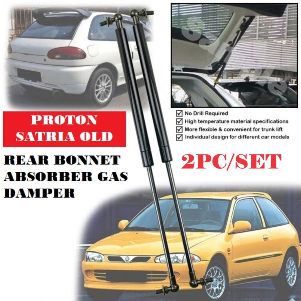 2Pc Car Rear Bonnet Absorber Satria Boot Trunk Lid Lifter Door Damper ...