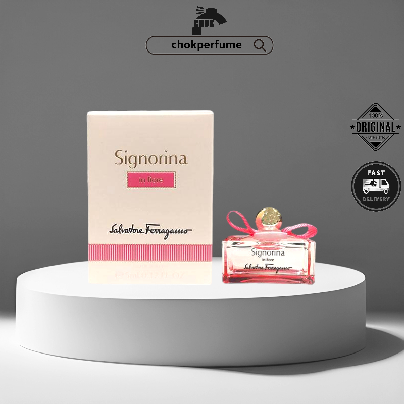 Salvatore Ferragamo Signorina in Fiore EDT 5ml Perfume Miniature (W ...