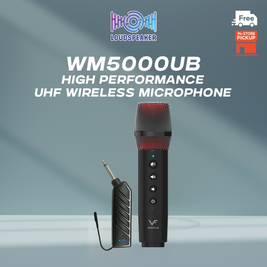 Vinnfier VF WM5000UB Professional UHF Wireless Microphone Karaoke Mic ...