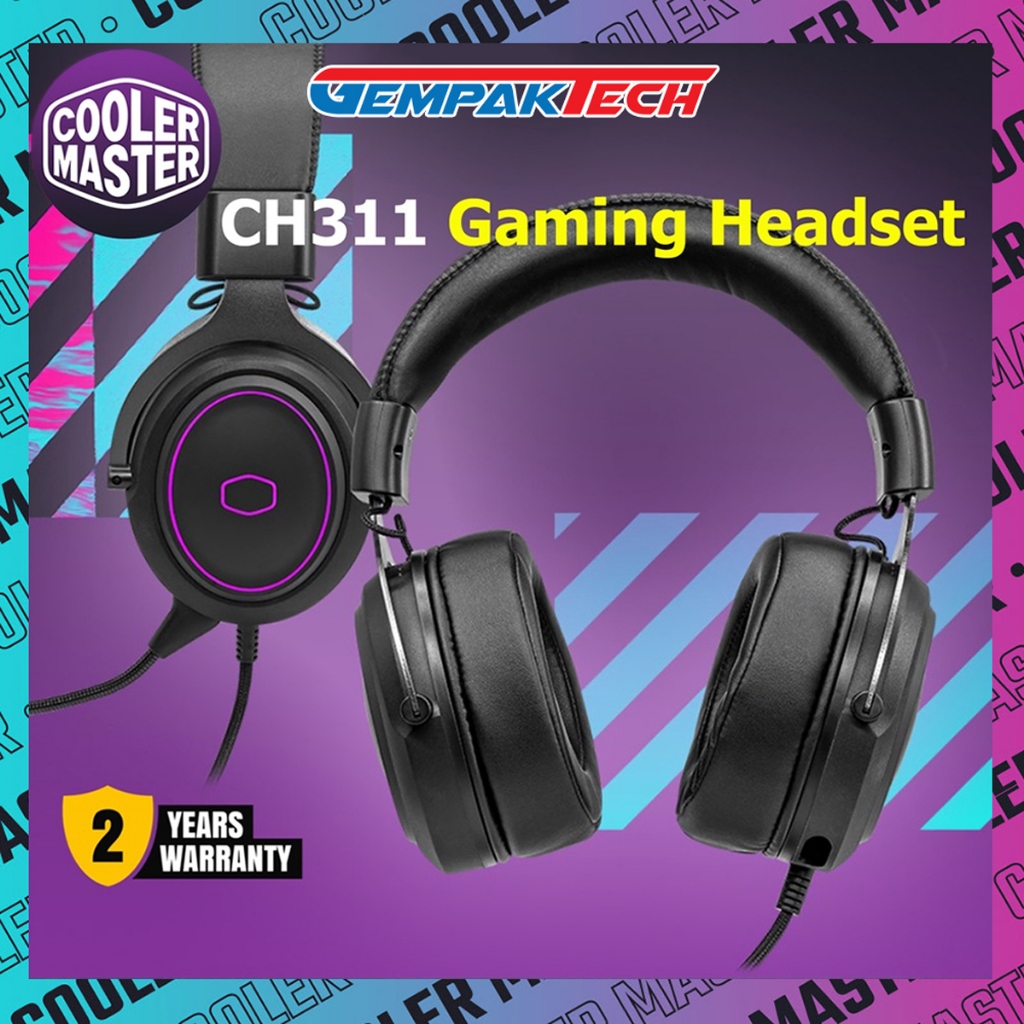 COOLER MASTER CH331 Wired USB Gaming Headset Virtual 7.1 Surround Sound ...