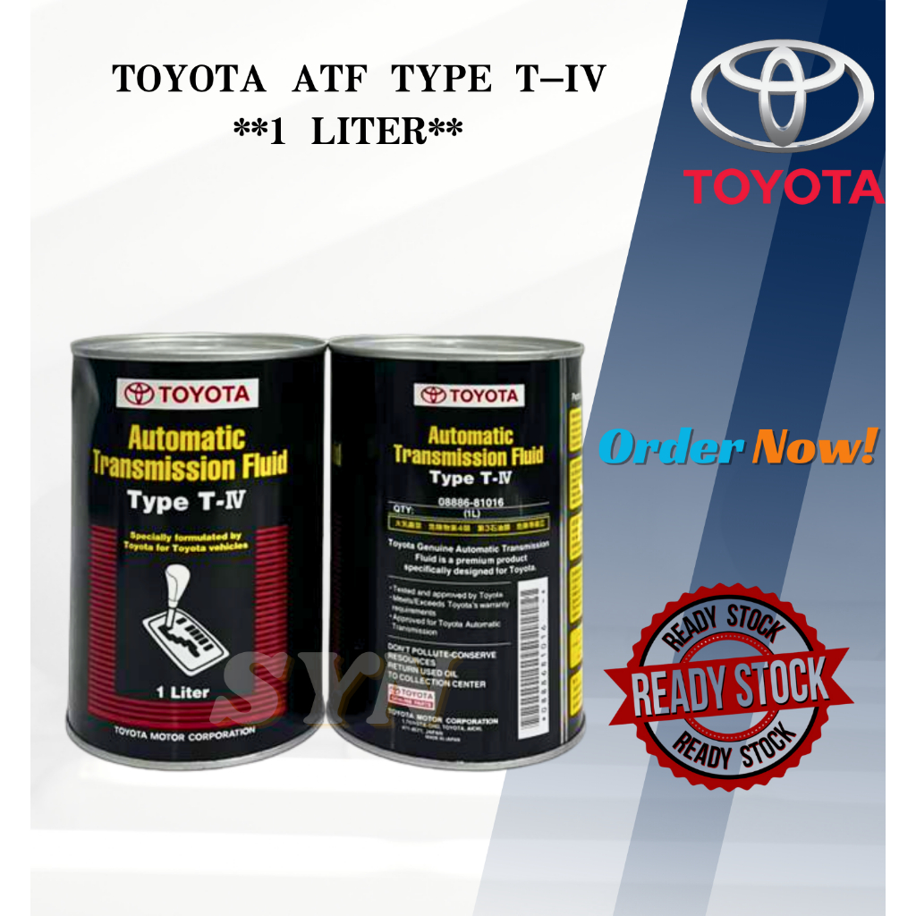 ( IMPORT ) 08886-81016 JAPAN 100% ORI TOYOTA ATF T-IV (1L) - AUTO ...