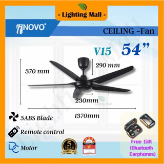 Regair Inovo V15/A1 LED DC Motor Ceiling Fan 8 Speed with Remote ...