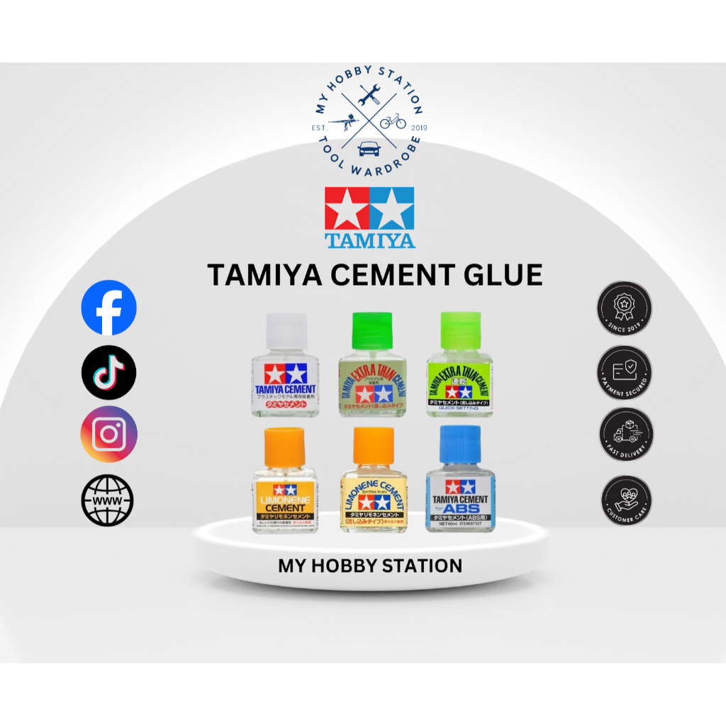 Tamiya Cement Glue 40ml 87003 87182 | Shopee Malaysia