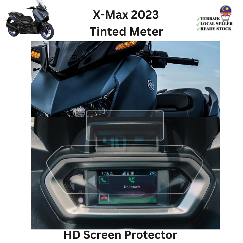 Xmax V2/ Xmax 2023 Tinted Meter HD Screen Protector / Meter Tinted Film ...