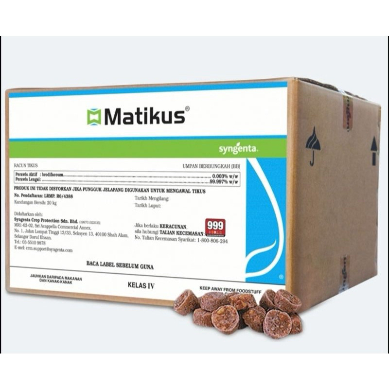 MATIKUS(SYNGENTA) RAT KILLER 1kg | Shopee Malaysia