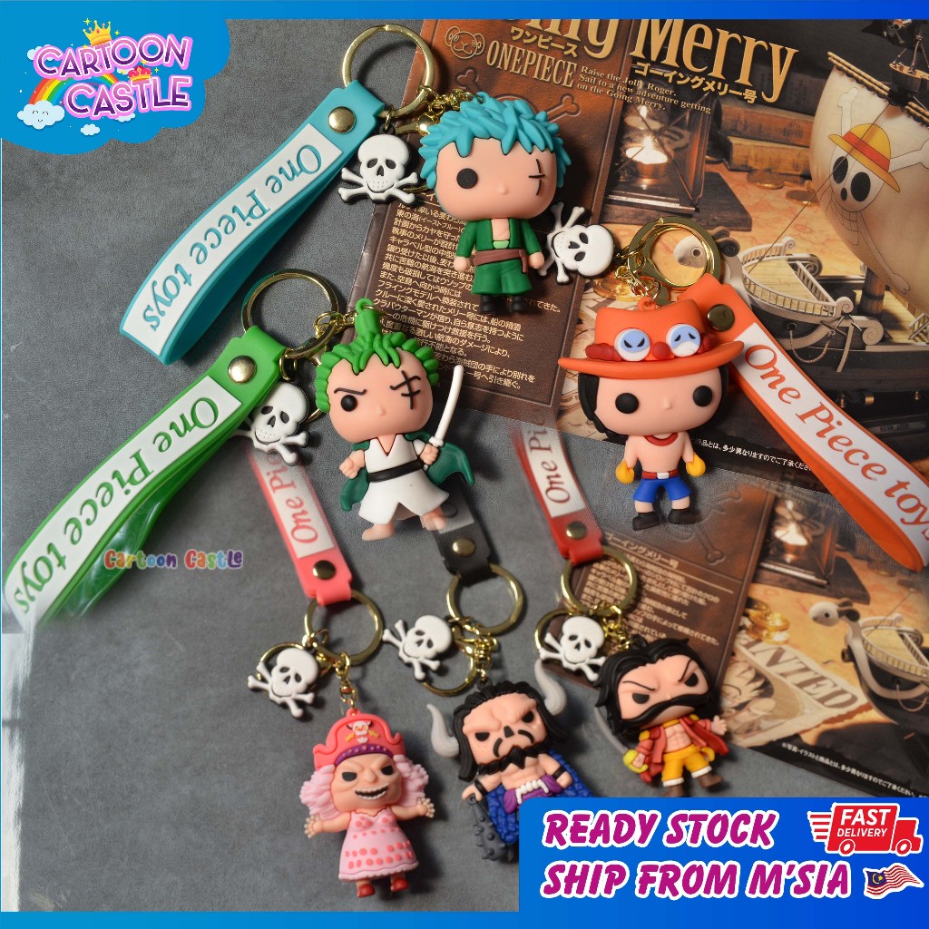 One Piece Anime Luffy Doll Keychain Zoro Ace Bigmom Kaido Jinbe Doll ...