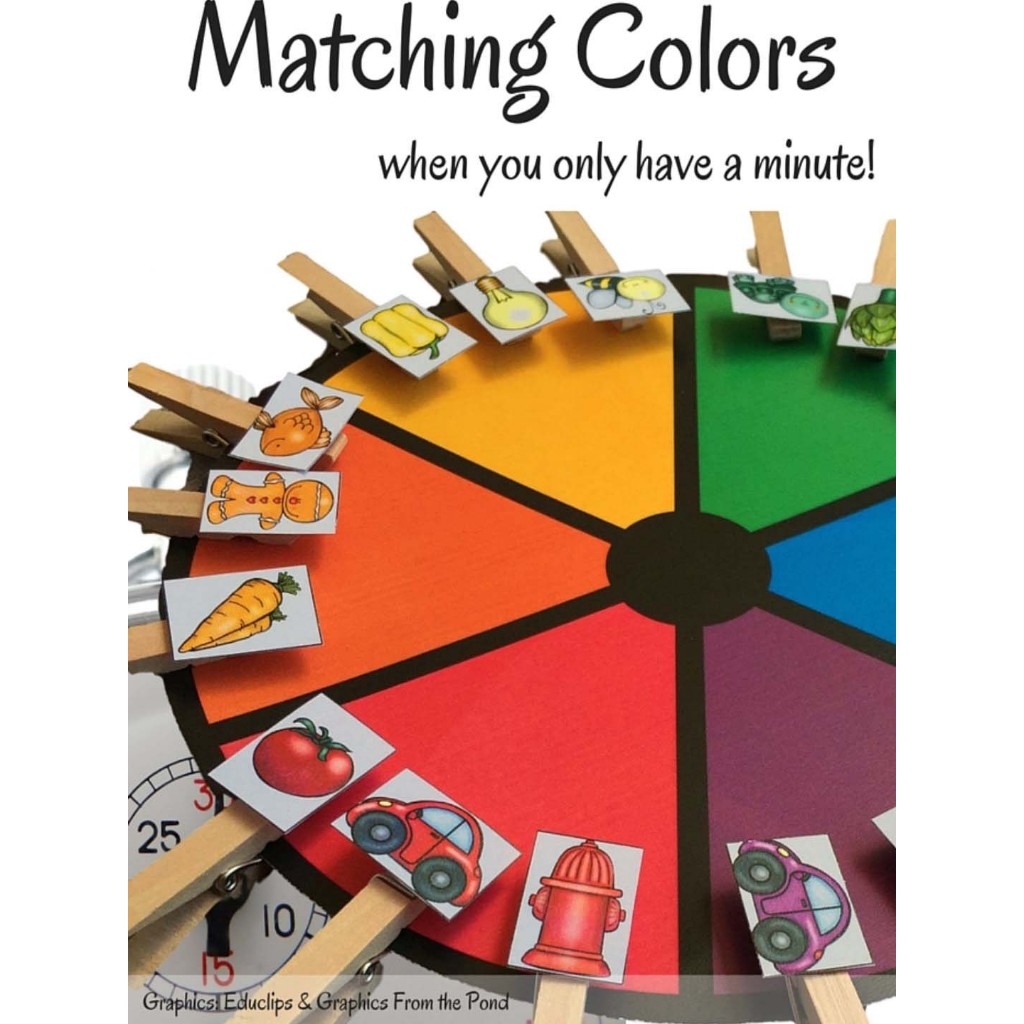 PDF] 071- Matching Colors Activity Worksheet Fine Motor Skills ...