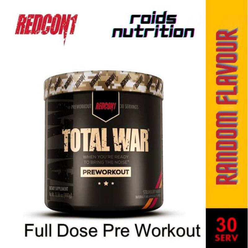 REDCON1 - TOTAL WAR Preworkout 30Servings (Random Flavour) | Shopee ...